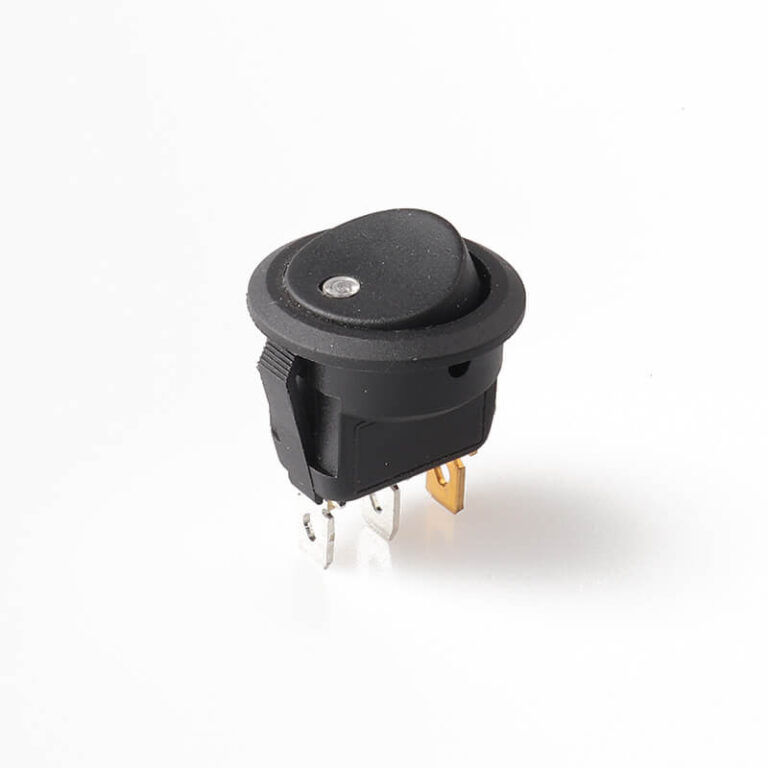 KCD2-101NMD cat's eye round rocker switch 3 pin 2 gear with red/yellow ...