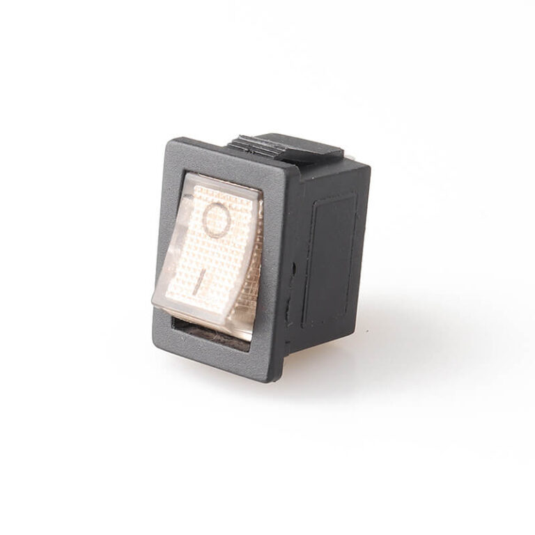 KCD1-101N series small contact rocker switch 3 pin 2 gears with lamp 6A ...