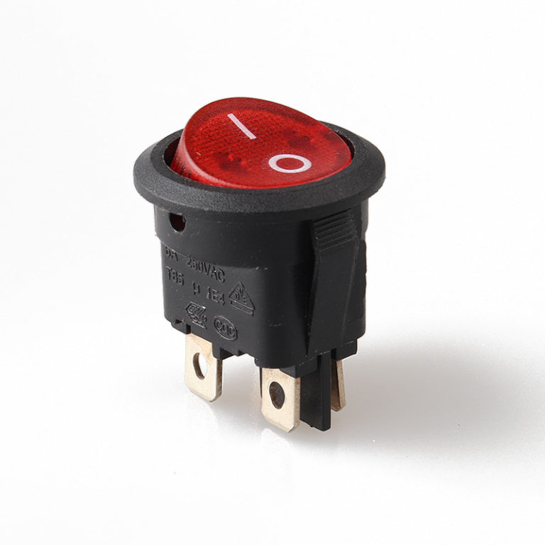 KCD2-201ND upper circle lower 4 pin 3 gears rocker switch round with ...