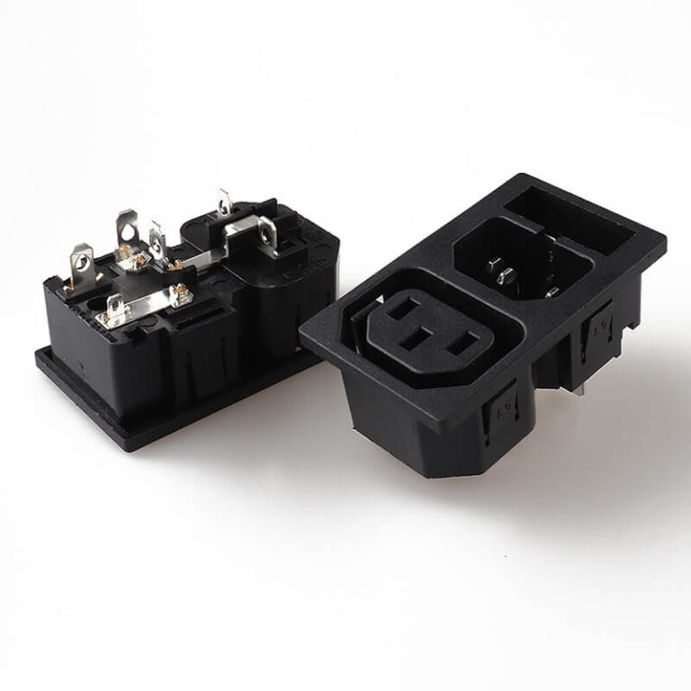 lanzmfg LZ-14-F18 Ganged outlet C13 with C14 and fuse snap-in type ...