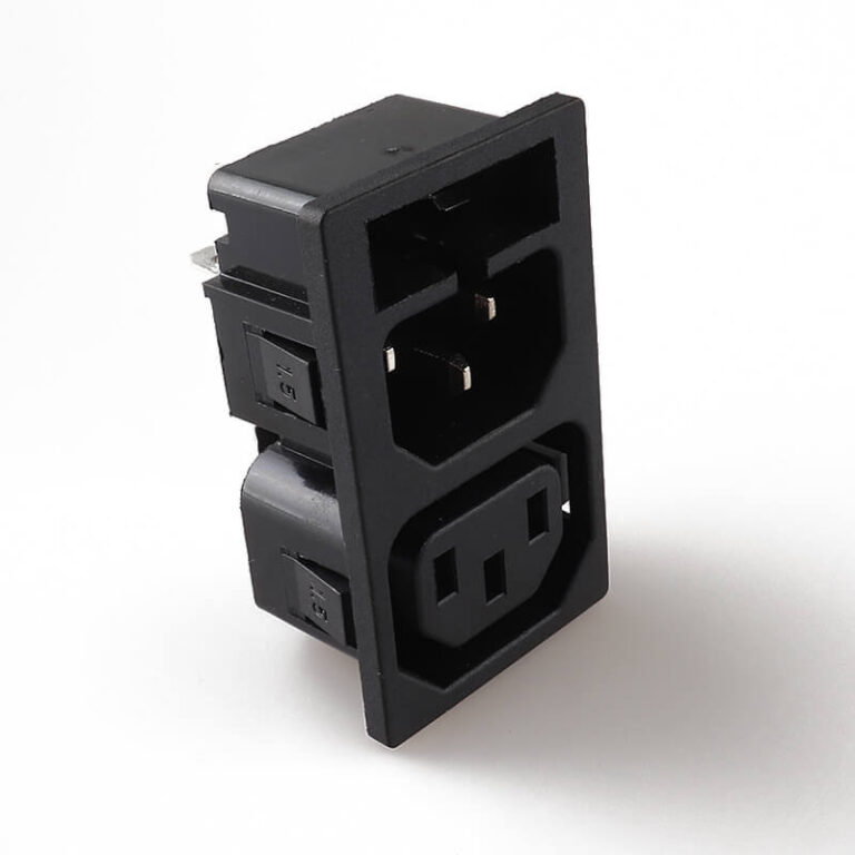 lanzmfg LZ-14-F18 Ganged outlet C13 with C14 and fuse snap-in type ...