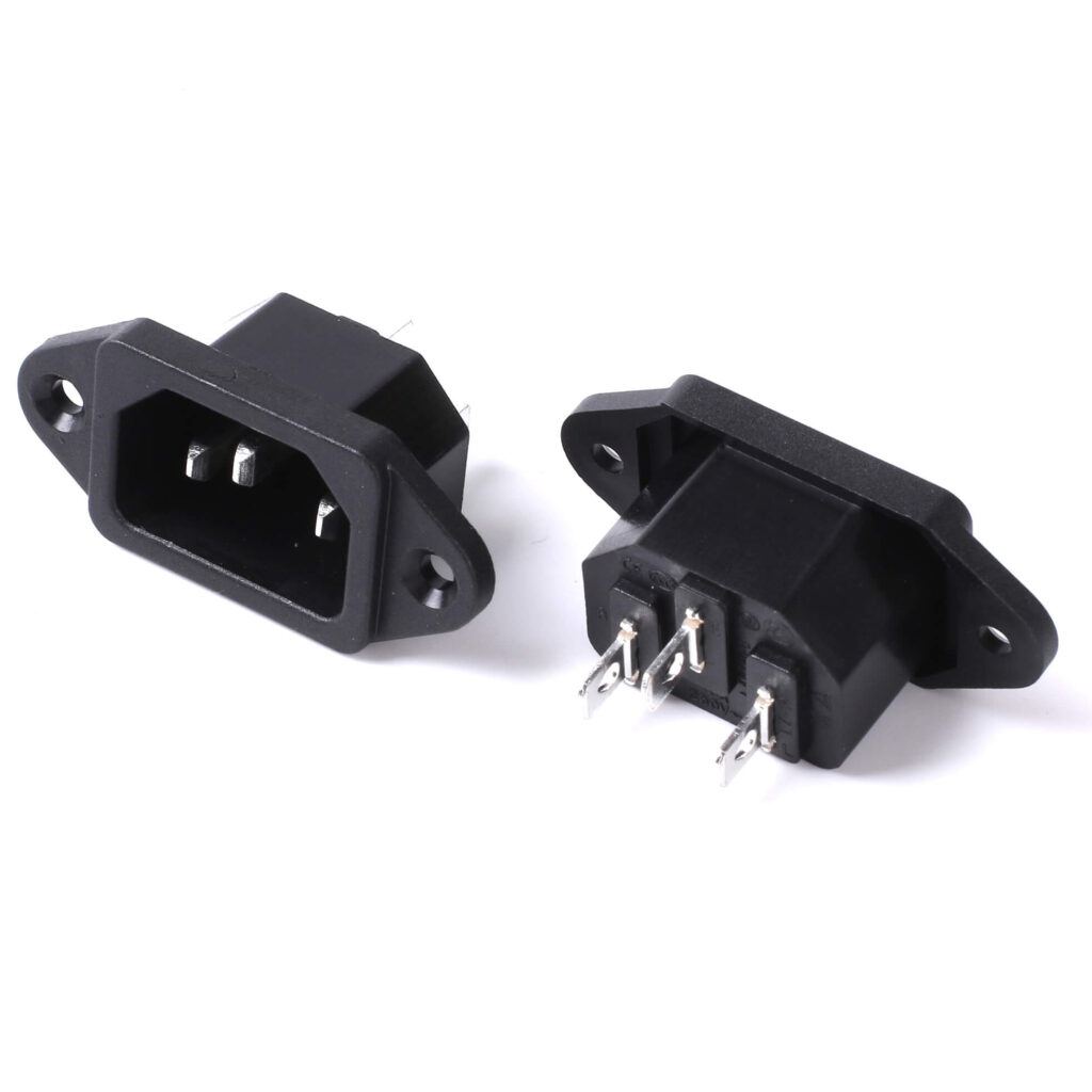 LZ-14-1 IEC60320 C14 AC Power Inlet Sockets Connectors with Cover AC ...