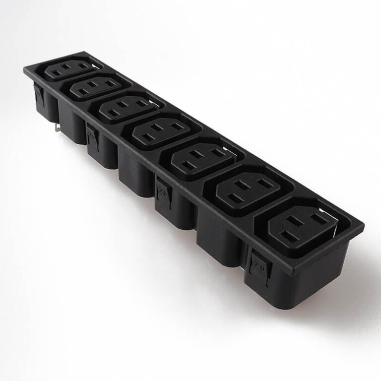 LZ-14-7L IEC 320 C13 Power AC Socket Snap-in Mounting Solder Tab for ...