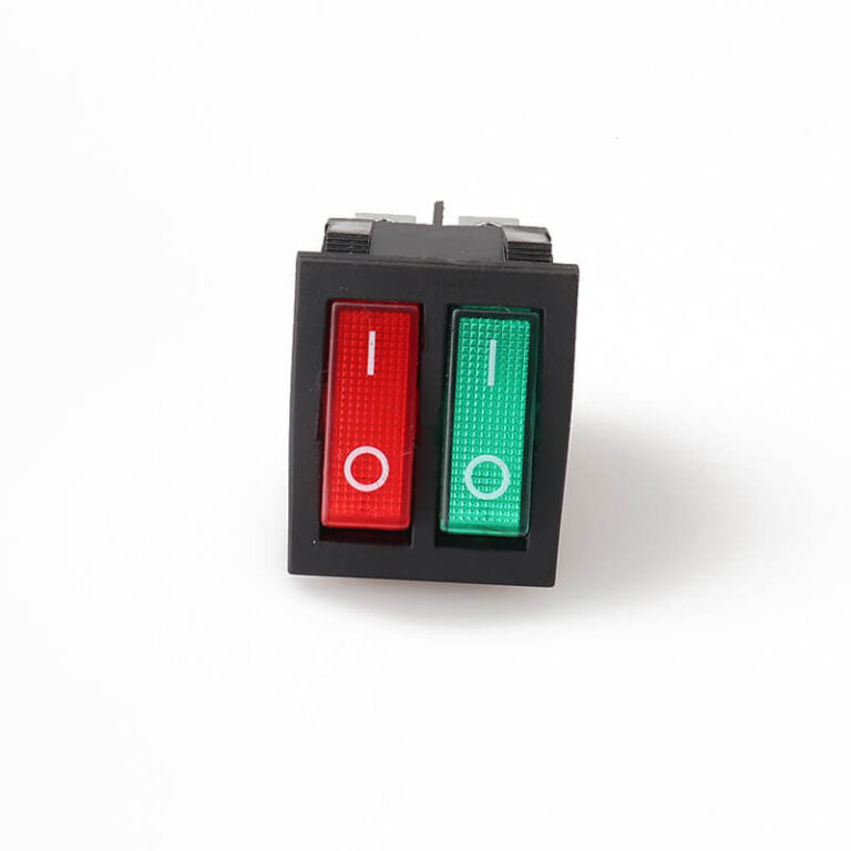 KCD8-101 Double red buttons rocker switch 2 pole multi DPDT fireplace ...