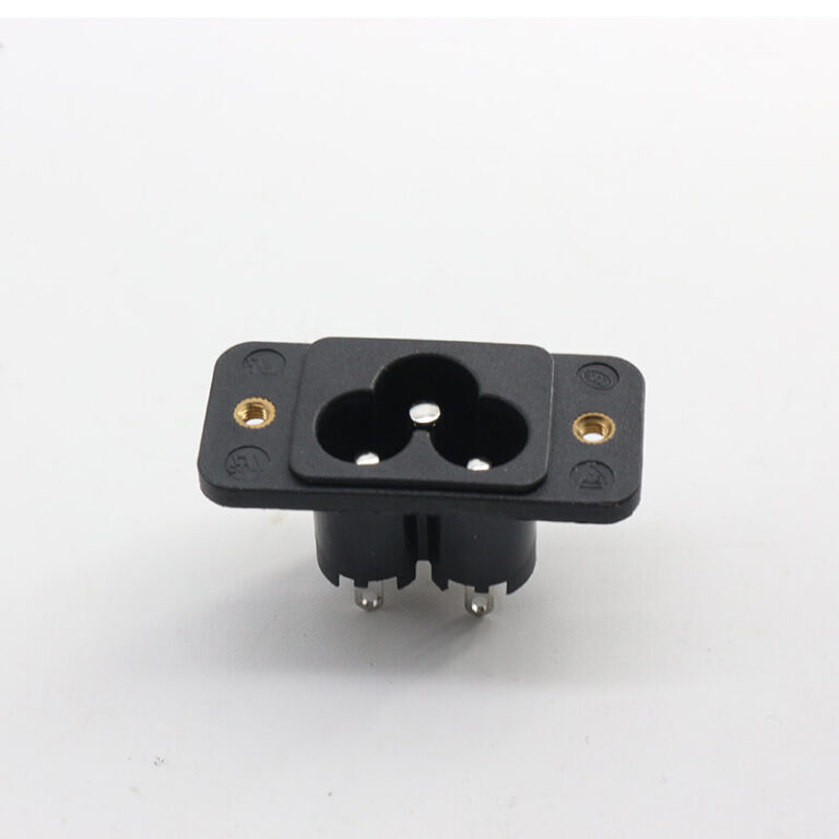 LZ-6-3TS1S1 C6 inlet socket power Top quality Ac socket with metal ...