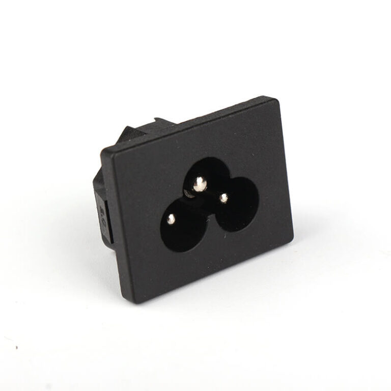 LZ-6-2S1S1 3pin AC power socket Mickey Mouse socket C6 type plum socket ...