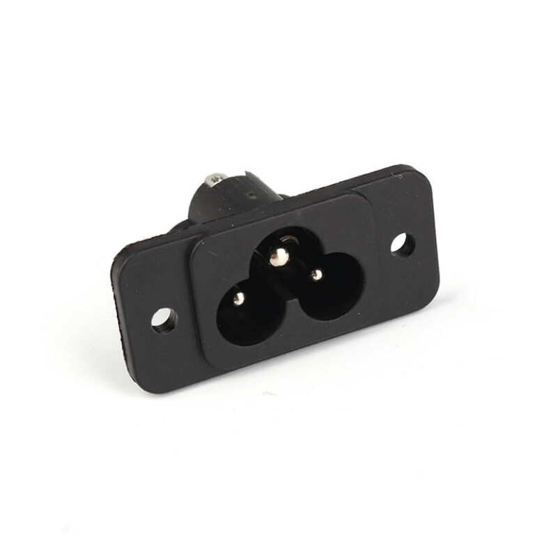 LZ-6-3S1S1 IEC C6 3 pin AC power socket plug electrical power socket ...