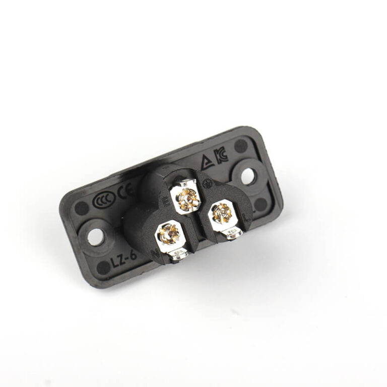 LZ-6-3S1S1 IEC C6 3 pin AC power socket plug electrical power socket ...